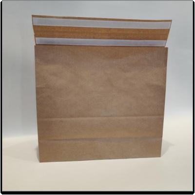 China Square Bottom Kraft Paper Bag – 220‑540mm Wide, 80‑140gsm, Reusable Adhesive Seal for sale