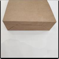 China Square Bottom Kraft Paper Bag – 220‑540mm Wide, 80‑140gsm, Reusable Adhesive Seal for sale