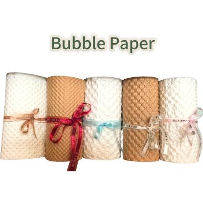 China Embossed Kraft Paper Roll – Roller-Embossed Bubble Cushioning Sheet for Eco Packaging for sale
