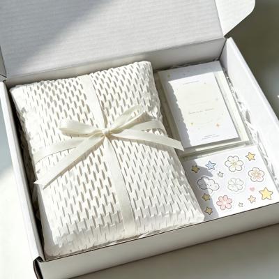 China White Honeycomb Paper for Gift Box Inner Packaging – Expandable Cushioning for Premium Gifts for sale