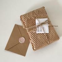 China Natural Kraft Honeycomb Paper for Postcard Packaging – Expandable Cushioning for Cards & Stationery for sale