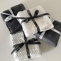 China Black & White Honeycomb Paper Duo – Expandable Gift Wrap Set for Modern & Minimalist Gifts for sale
