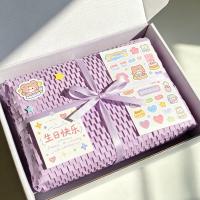 China Purple Honeycomb Paper for Gift Wrapping – Expandable Decorative Wrap for Elegant & Luxury Gifts for sale