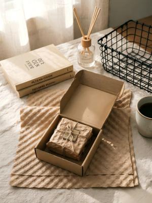 China Natural Embossed Kraft Paper for Gift Box Inner Packaging – Bubble Texture Cushioning for Rustic & Eco Gifts for sale