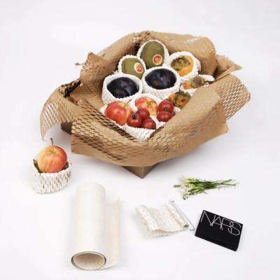 China White Honeycomb Paper for Fruit Sleeves – Expandable Produce Protector for Apples, Pears & Citrus for sale