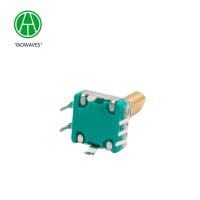 China EC11 Gold Color Metal Shaft Encoder High Torque Rotary Incremental Encoder for sale