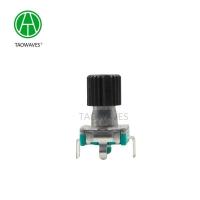 China Rotary Encoder With Push Button Knob Shaft Lagging  Contact Brush Type Operating System for sale