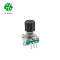 China Rotary Encoder With Push Button Knob Shaft Lagging  Contact Brush Type Operating System for sale