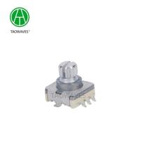 China Contact Readout Short Handle 11cm Short Shaft Metal Encoder With Push Switch for sale