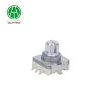 China Contact Readout Short Handle 11cm Short Shaft Metal Encoder With Push Switch for sale