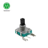China Versatile 16mm 5 Pin Rotary Encoder With Push Button Insulated Shaft for sale