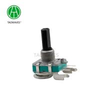 China Insulated Shaft 16mm 3 Pin Rotary Encoder With Push Button Shock Vibration Resistant for sale