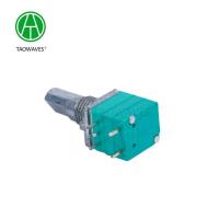 China Metal Shaft 5-Pin Stereo precision adjustable resistor potentiometer 9mm Laminated rotary for sale
