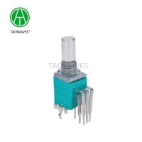 China Single Connection RS97 B50K 8pin Potentiometer with Switch Audio Potentiometer Function for sale