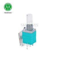 China Single Connection RS97 B50K 8pin Potentiometer with Switch Audio Potentiometer Function for sale