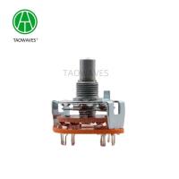 China 25mm Metal Shaft Rotary Route Switch Voltage Selector Switch Standard Compliance for sale