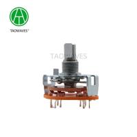 China 25mm Metal Shaft Rotary Route Switch Voltage Selector Switch Standard Compliance for sale
