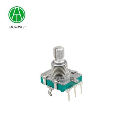 China Contact Brush Type Operating System Incremental Shaft Encoder with Ec11 Knob and Button for sale