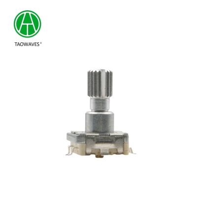 China Audio Equipment Rotary Encoder with Reset Switch and Sturdy Control Knob for sale