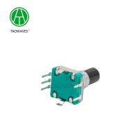 China Contact Brush Type 360 Degree Incremental Rotary Encoder Ec11 12 16 with Switch for sale