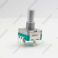 China Amplifier Volume Potentiometer 5-Pin 11mm Shaft Rotary Potentiometer Encoder with Push Switch for sale