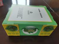China Reusable Plastic Fruit Box with Customized Capacity and Ventilation with colored printing for sale