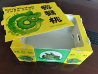 China Reusable Plastic Fruit Box with Customized Capacity and Ventilation with colored printing for sale