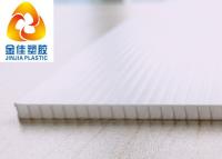 China PP Or PE Material Plastic Core flute Sheets For Making Plastic Boxes for sale