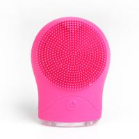 China Customize Electric Silicone Facial Cleansing Brush Face Vibrating Massager Deep Cleaning Brush for sale