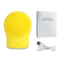 China High Frequency Vibration Full Silicone Face Cleansing Instrument Sonic Cleansing Instrument Brush for sale