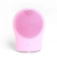 China Customize Electric Silicone Facial Cleansing Brush Face Vibrating Massager Deep Cleaning Brush for sale