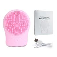 China High Frequency Vibration Full Silicone Face Cleansing Instrument Sonic Cleansing Instrument Brush for sale