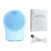 China High Frequency Vibration Full Silicone Face Cleansing Instrument Sonic Cleansing Instrument Brush for sale