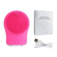 China High Frequency Vibration Full Silicone Face Cleansing Instrument Sonic Cleansing Instrument Brush for sale