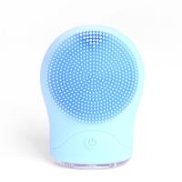 China Customize Electric Silicone Facial Cleansing Brush Face Vibrating Massager Deep Cleaning Brush for sale