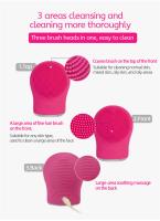 China Private Label USB Recharge Waterproof Vibrating Silicone Waterproof Face Cleansing Brush Electric Facial for sale