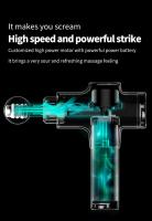 China RoHS Approval ABS Muscle Massage Gun LED Touch Screen Home Use for sale