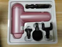 China Custom Logo 24W Fascia Massage Gun Electronic Vibration Red for sale