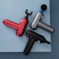 China Custom Logo 24W Fascia Massage Gun Electronic Vibration Red for sale
