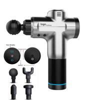 China 8.4V 1A Multipurpose Fascia Massage Gun 4 Heads For Full Body for sale