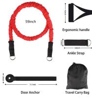 China 1200mm 100lbs Stretching Rubber Band For Strength Training for sale