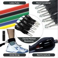 China Muscle Training TPE Pull Up Resistance Bands 1.2m 11 Pcs Set for sale
