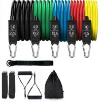 China 1.2m 20LB Yoga Resistance Band , Elastic Stretch Band With Foam Handles for sale