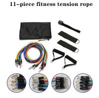 China 1.2m Natural Latex Pull Rope Elastic Resistance Bands 11 Pcs Set for sale