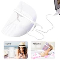 China 3 Color Portable LED Therapy Mask USB Rechargeable Salon Use for sale