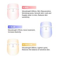 China Photon Light Therapy LED Beauty Mask FCC Ceritified With Neck for sale