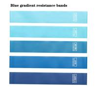 China Silicone Gradient Color Yoga Resistance Band 600mm With Multiple Color Choices for sale
