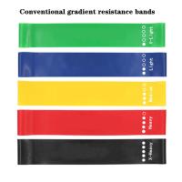 China Silicone Gradient Color Yoga Resistance Band 600mm With Multiple Color Choices for sale