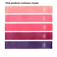 China Silicone Gradient Color Yoga Resistance Band 600mm With Multiple Color Choices for sale