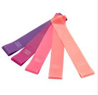 China Silicone Gradient Color Yoga Resistance Band 600mm With Multiple Color Choices for sale